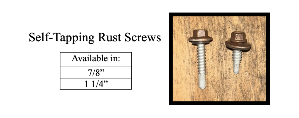 Rust Screws | Santa Rita Steel